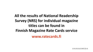 Medias in purchase process / all, NRS spring 2017 | PPT