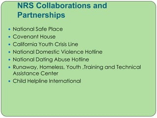 National Runaway Switchboard USA | PPTX