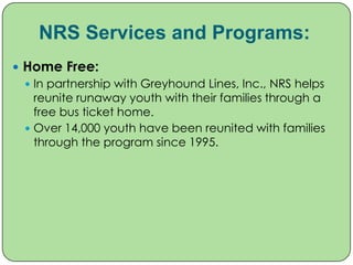 National Runaway Switchboard USA | PPTX