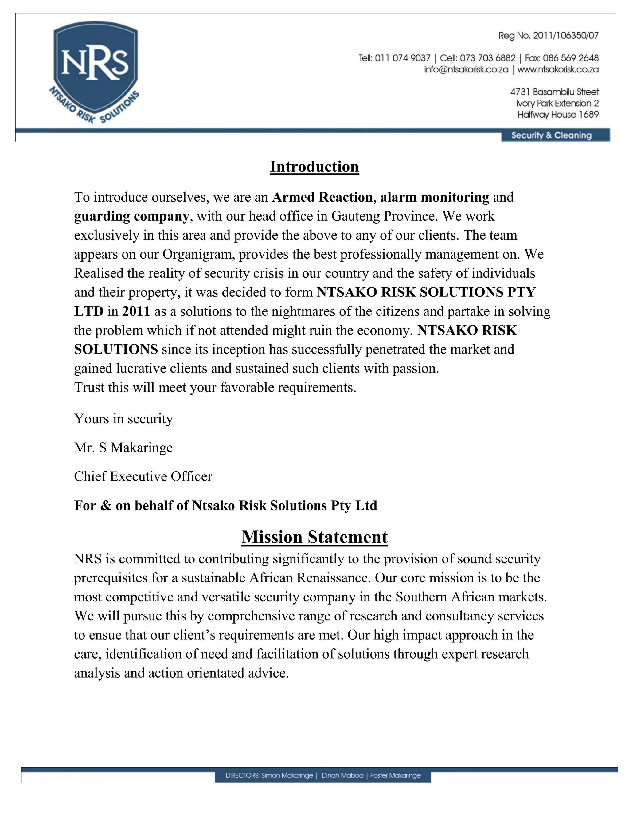 Nrs security profile | PDF