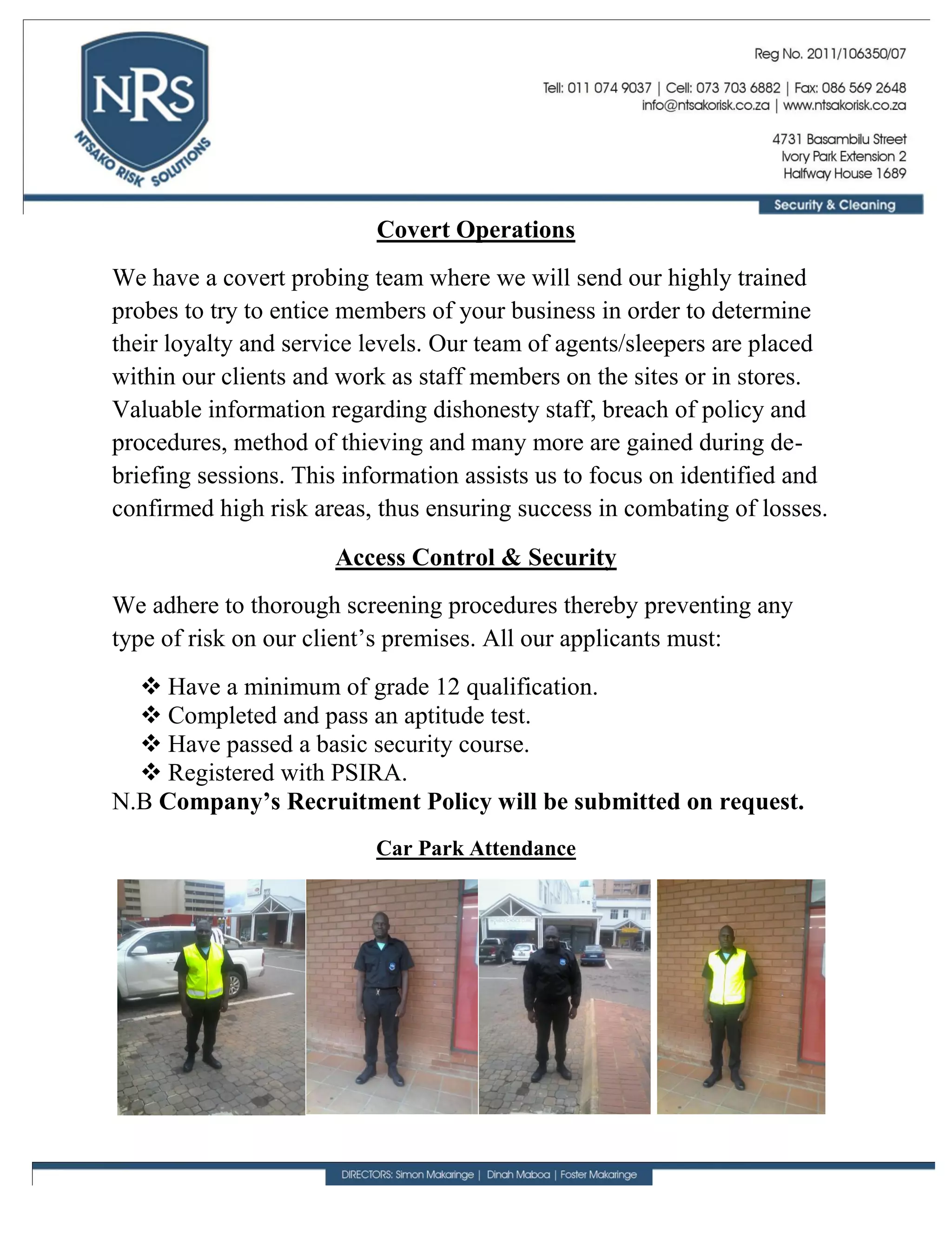 Nrs security profile | PDF