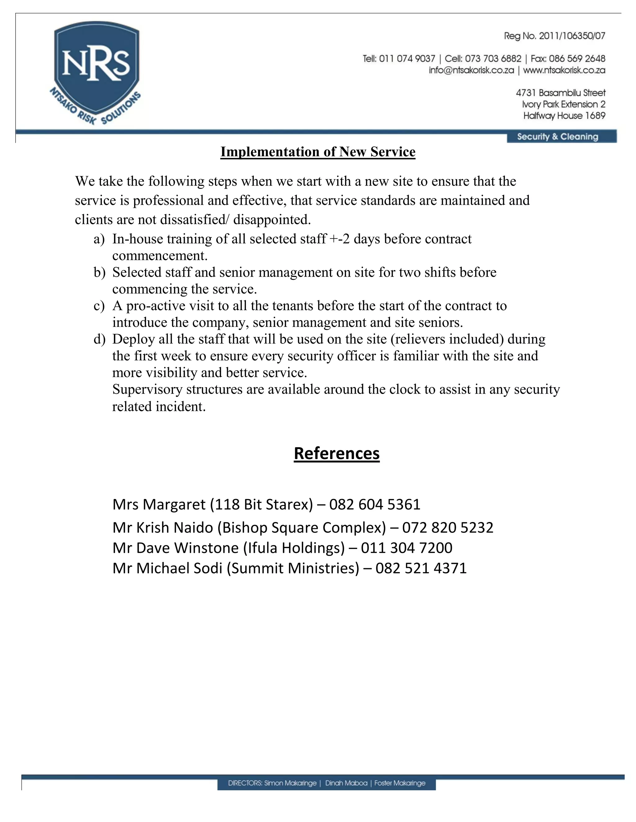 Nrs security profile | PDF