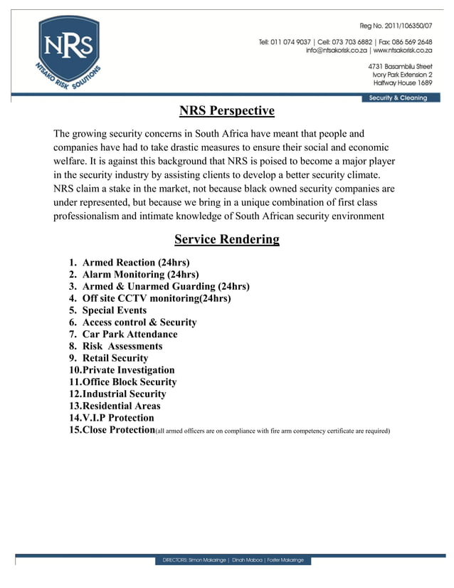 Nrs security profile | PDF