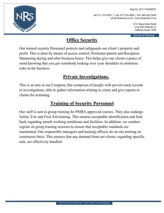 Nrs security profile | PDF