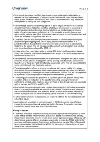 NRSS progress report | PDF | Auto Safety | Automotive