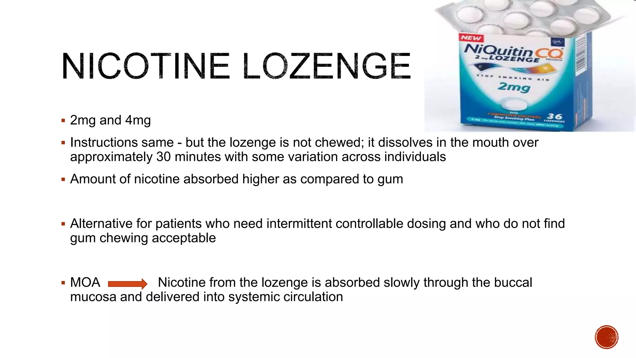 NICOTINE REPLACEMENT THERAPY | PPTX