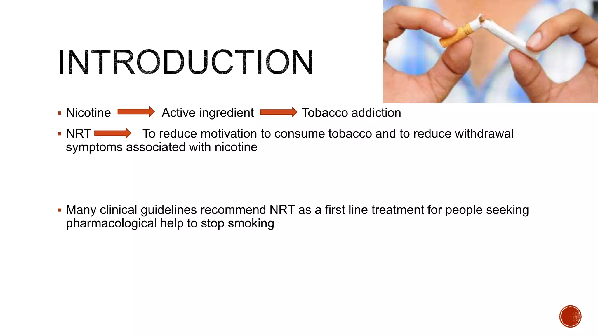 NICOTINE REPLACEMENT THERAPY | PPTX