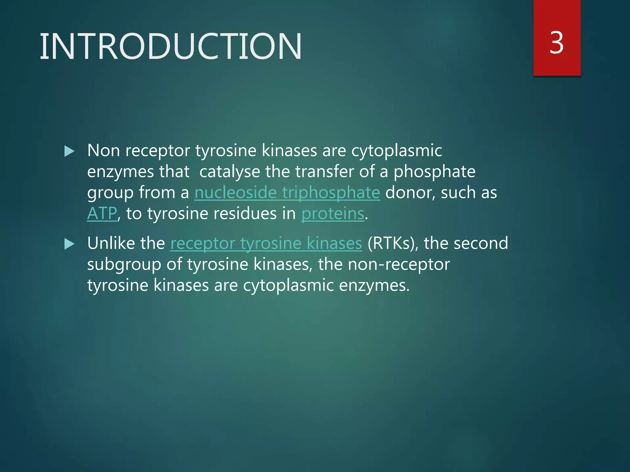 Non receptor tyrosine kinases | PPTX
