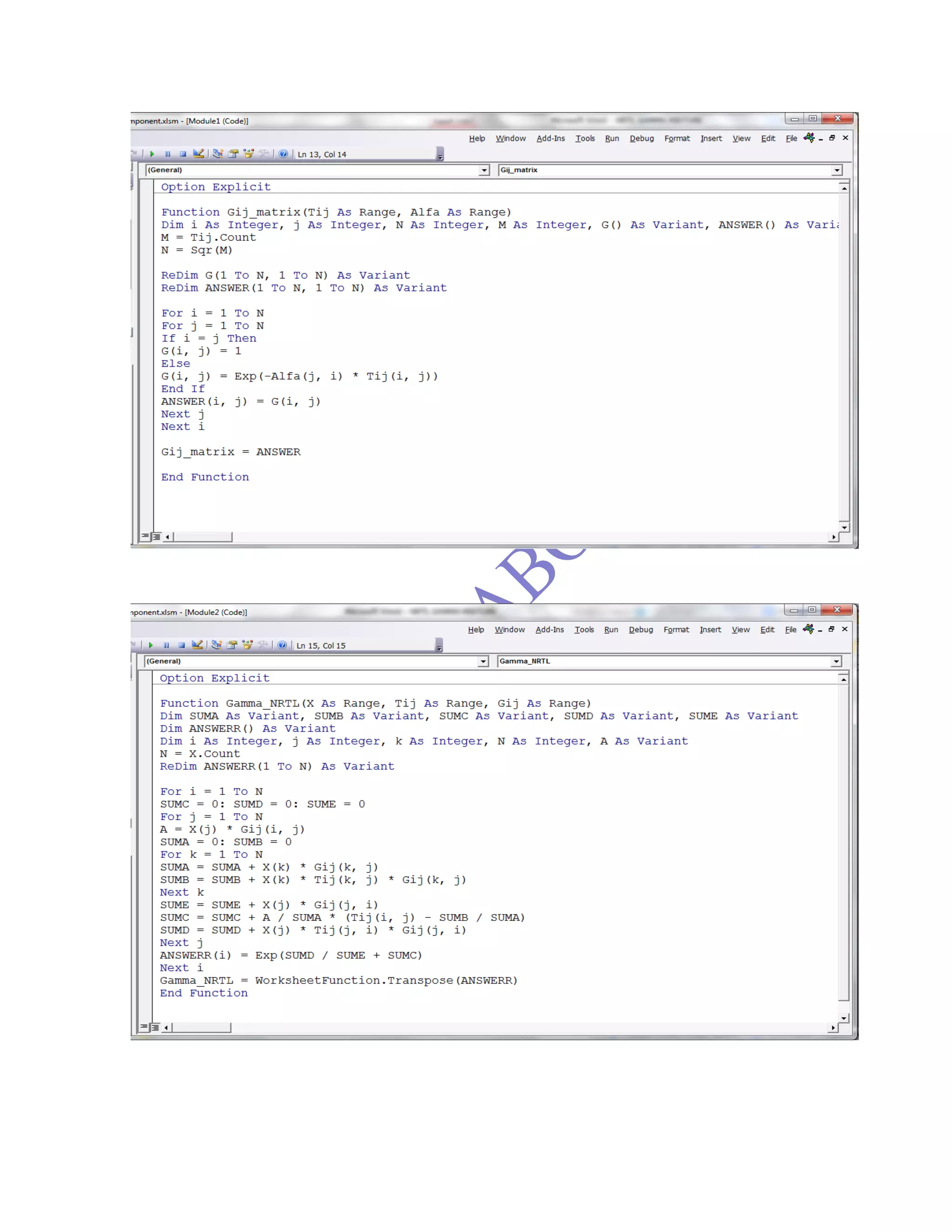 Nrtl Activity Coefficient For Mixture1 Pdf