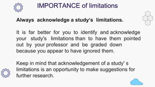 Nrusing Research 1 Scope and limitation Significance of the study.pptx