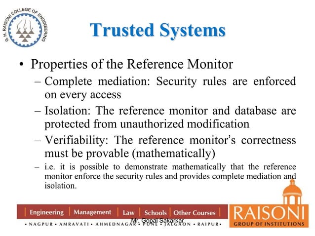 Firewall, Trusted Systems,IP Security ,ESP Encryption and ...
