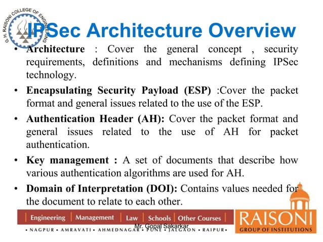 Firewall, Trusted Systems,IP Security ,ESP Encryption and ...