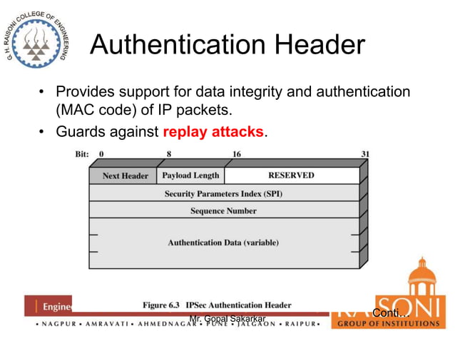 Firewall, Trusted Systems,IP Security ,ESP Encryption and ...
