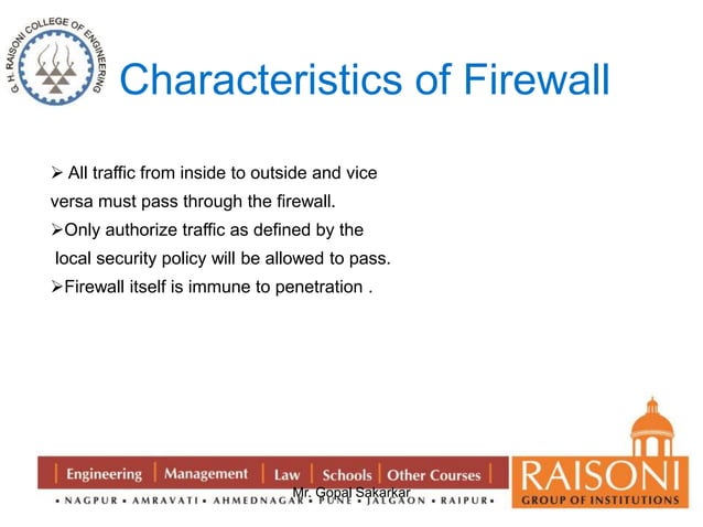 Firewall, Trusted Systems,IP Security ,ESP Encryption and ...