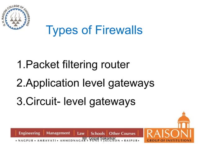 Firewall, Trusted Systems,IP Security ,ESP Encryption and ...