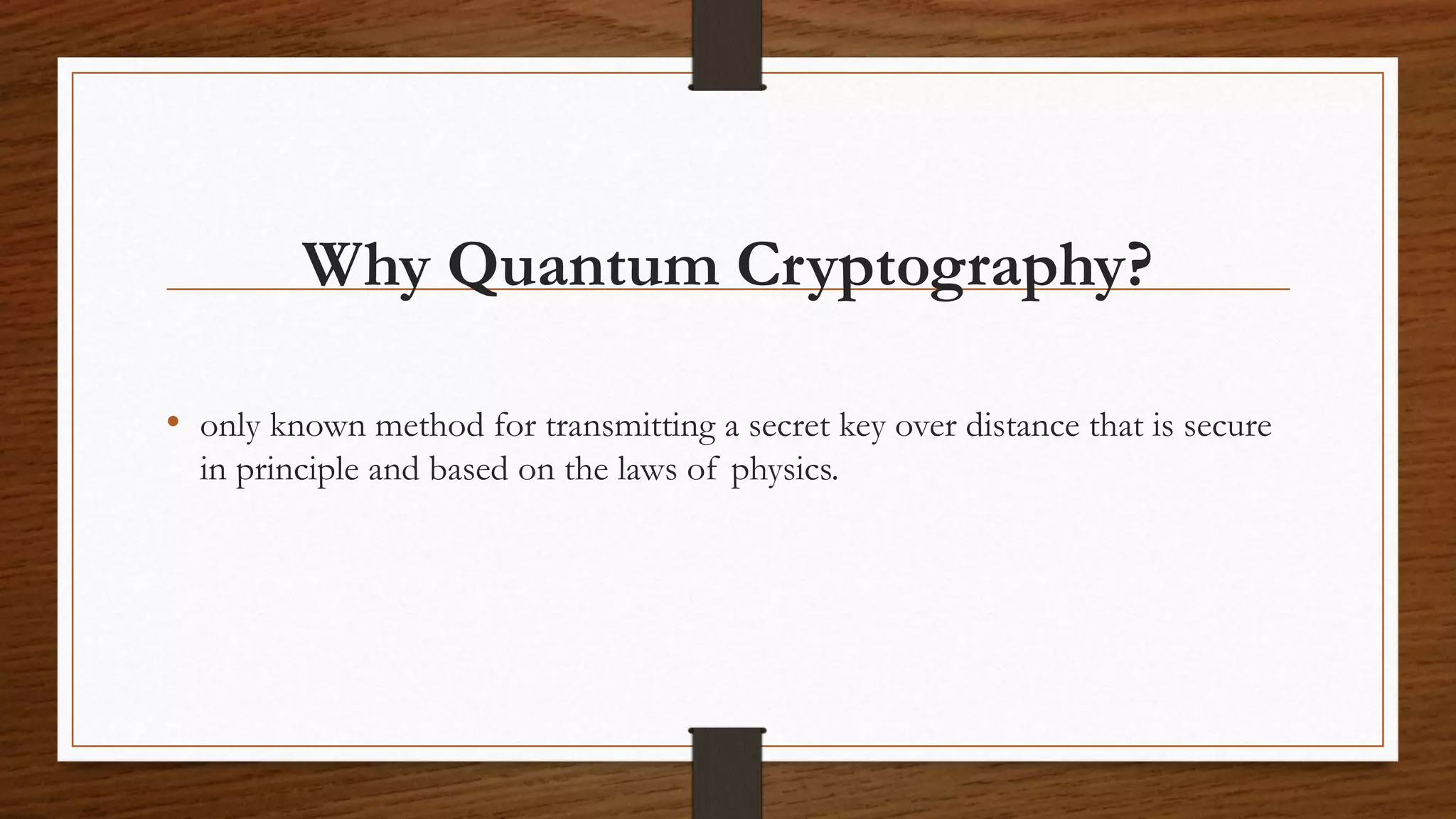 Quantum Cryptography | PPTX