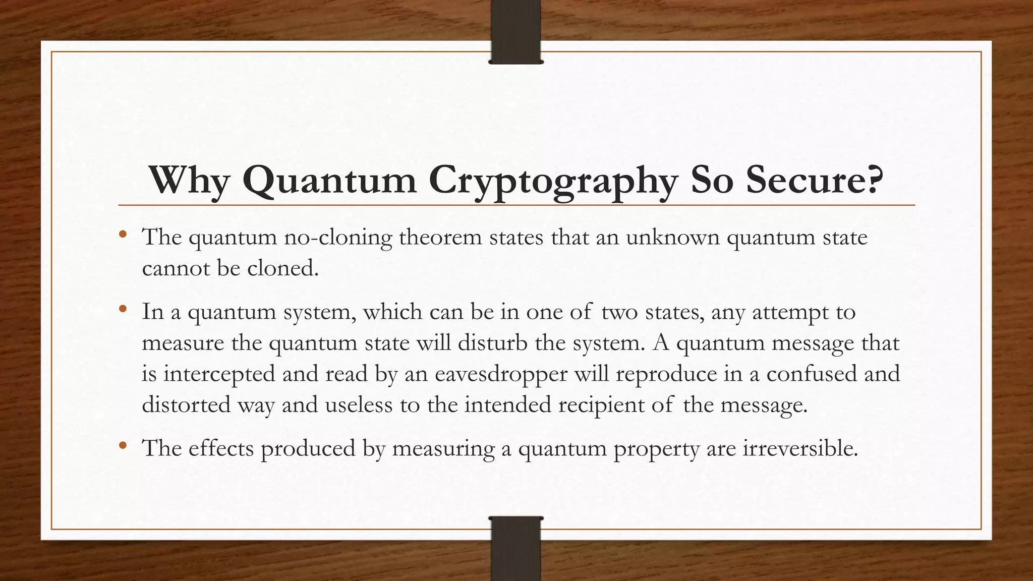 Quantum Cryptography | PPTX
