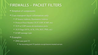 Firewall in Network Security | PPTX