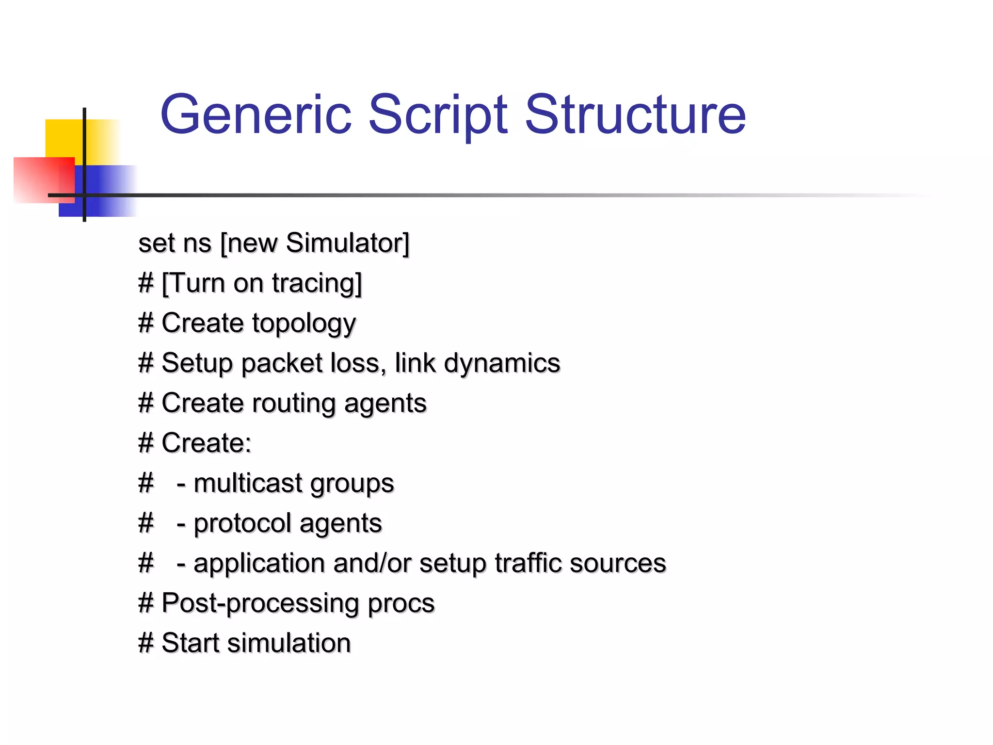 Ns 2 Network Simulator An Introduction | PPT