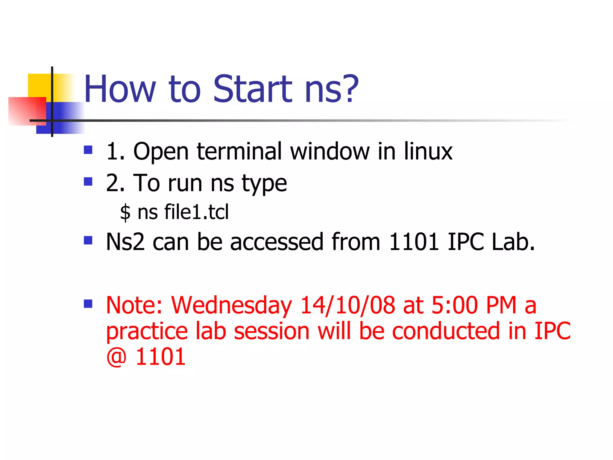 Ns 2 Network Simulator An Introduction | PPT