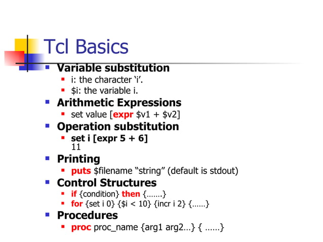 Ns 2 Network Simulator An Introduction | PPT | Computer Networking | Computing