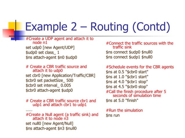 Ns 2 Network Simulator An Introduction | PPT | Computer Networking | Computing