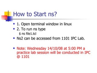 Ns 2 Network Simulator An Introduction | PPT