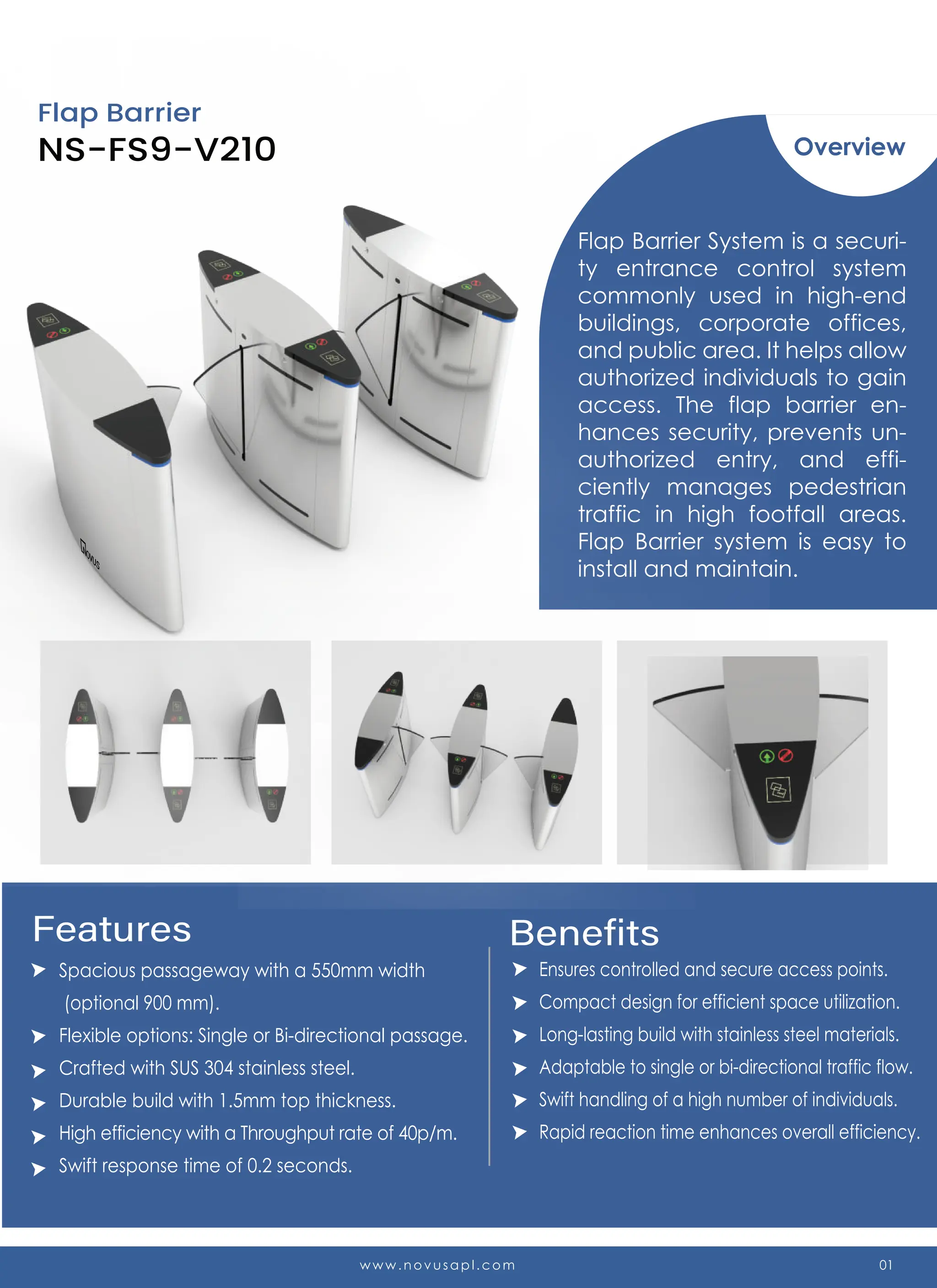 Flap Barrier Entrance Management System flap barrier | PDF