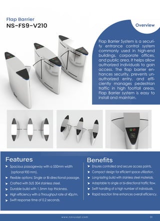 Flap Barrier Entrance Management System flap barrier | PDF