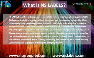 Ns labels company profile | PPT