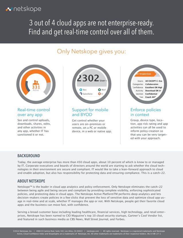 Netskope Overview | PDF | Cloud Computing | Internet
