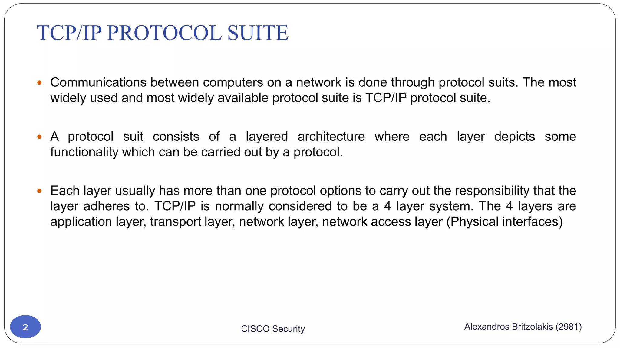 Network security on Cisco routers and switches | PDF