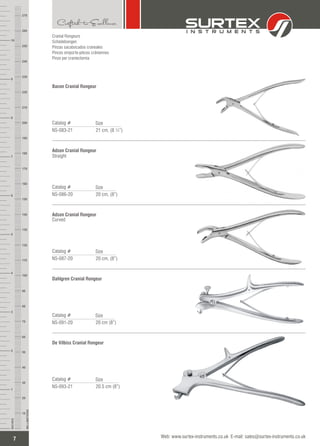 NEUROSURGERY INSTRUMENTS CATALOGUE | PDF