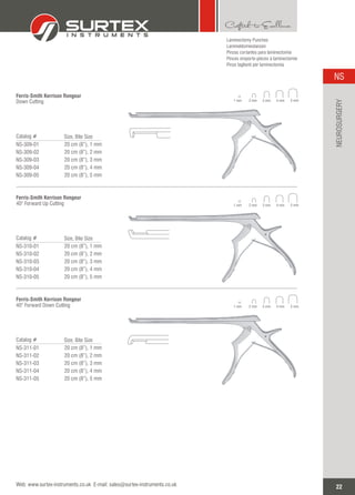 NEUROSURGERY INSTRUMENTS CATALOGUE | PDF