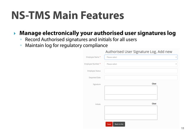 NS-TMS - Training Management Database | PDF