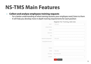 NS-TMS - Training Management Database | PDF