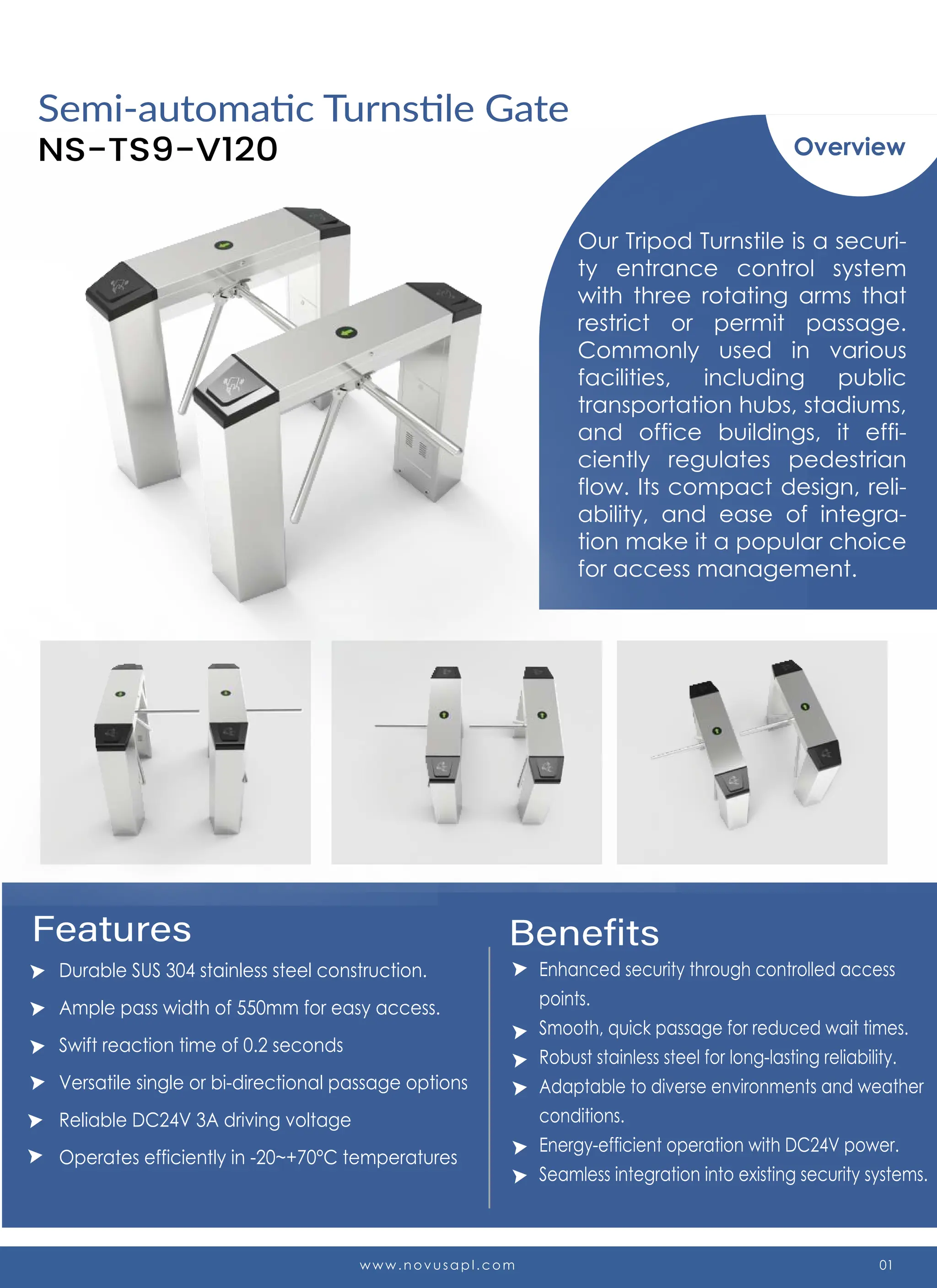 SEMI AUTOMATIC TURNSTILE GATE TUNSTIL FLAP BARRIER | PDF