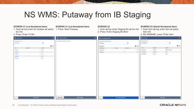 Netsuite - WMS Alignment Deck 2019_NOAM_WMS_EN | PPTX