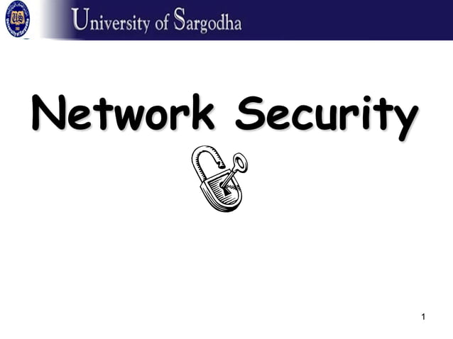Chapter 1: Overview of Network Security | PPTX