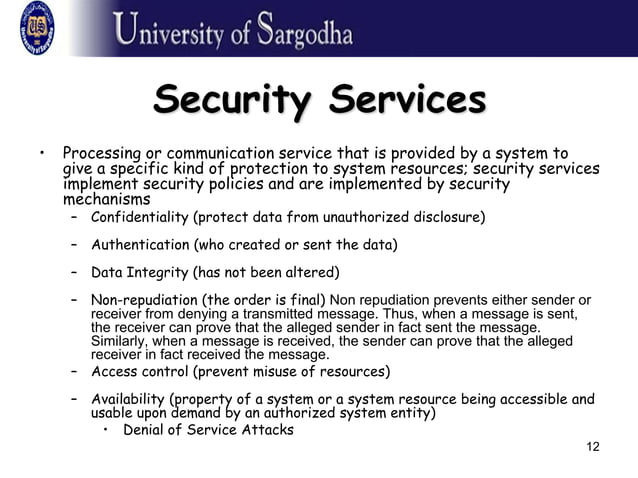 Chapter 1: Overview of Network Security | PPTX