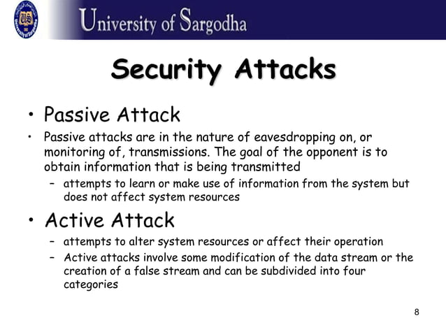 Chapter 1: Overview of Network Security | PPTX