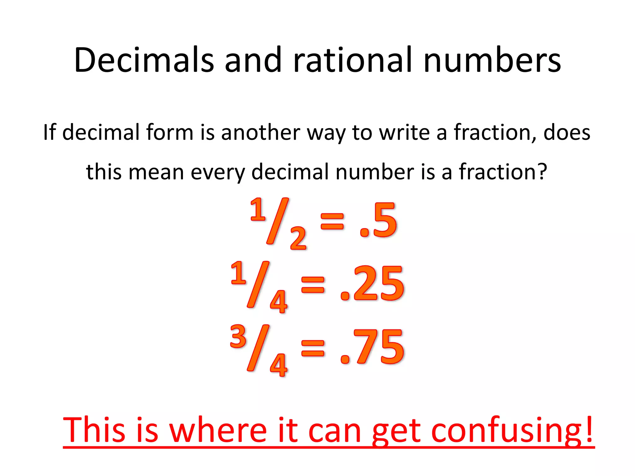 NS1: Rational and Irrational numbers | PPTX