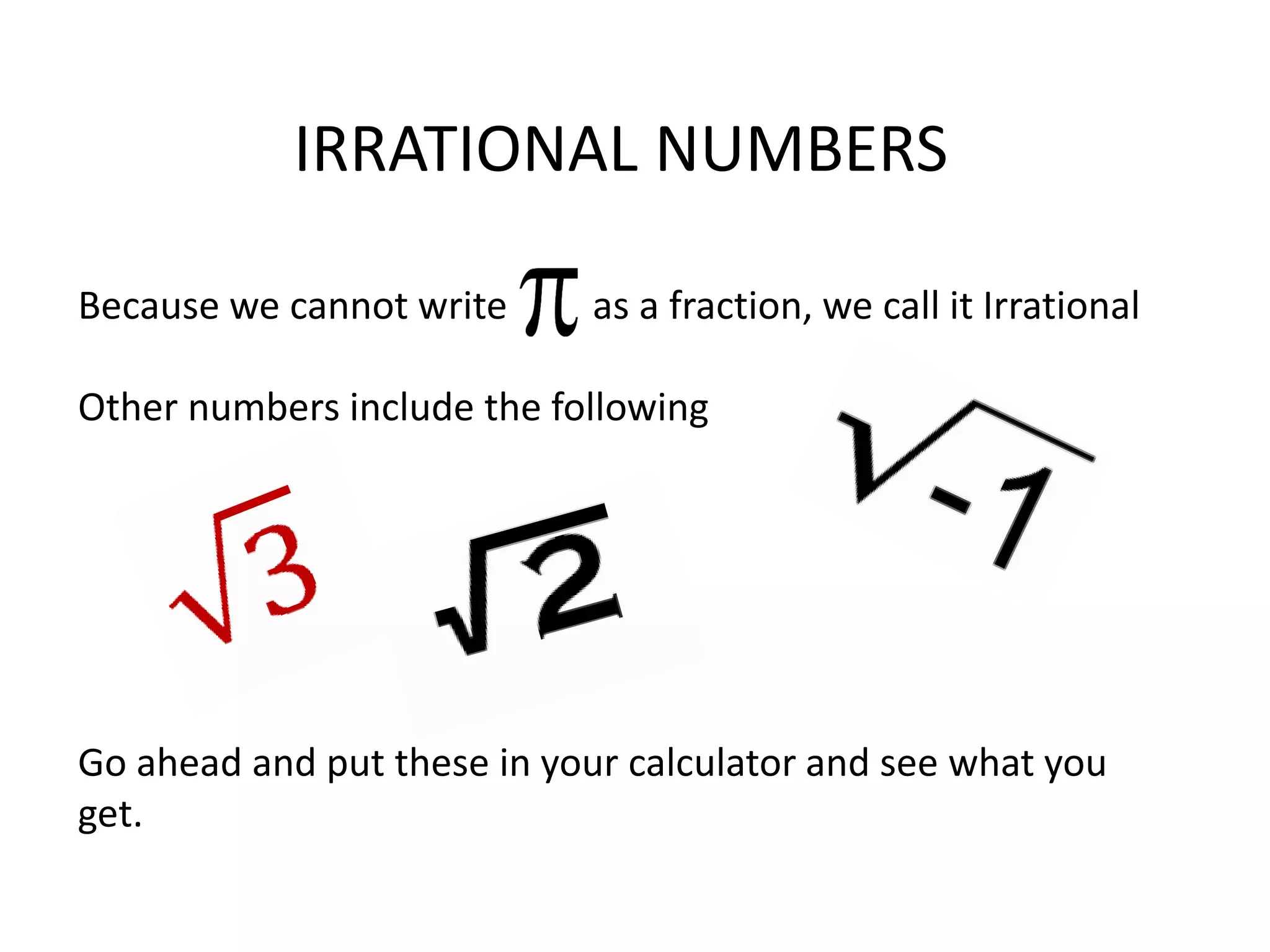 NS1: Rational and Irrational numbers | PPTX