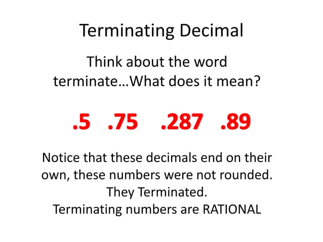 NS1: Rational and Irrational numbers | PPTX