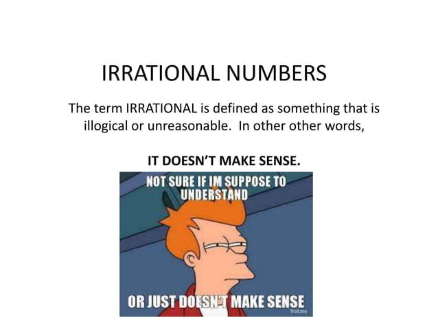 NS1: Rational and Irrational numbers | PPTX