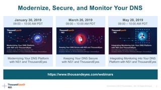 Modernizing Your DNS Platform with NS1 and ThousandEyes | PPT