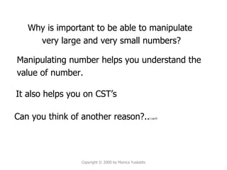 Ns 1 1 C1 C2 Manipulating Small And Large Numbers | PPT