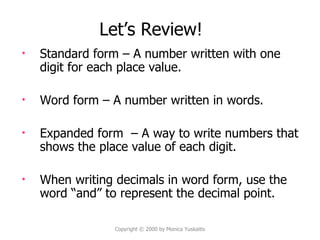 Ns 1 1 C1 C2 Manipulating Small And Large Numbers | PPT