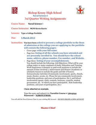 NS1 3RD Quarter Writing Assignment 2012 13 with example | PDF
