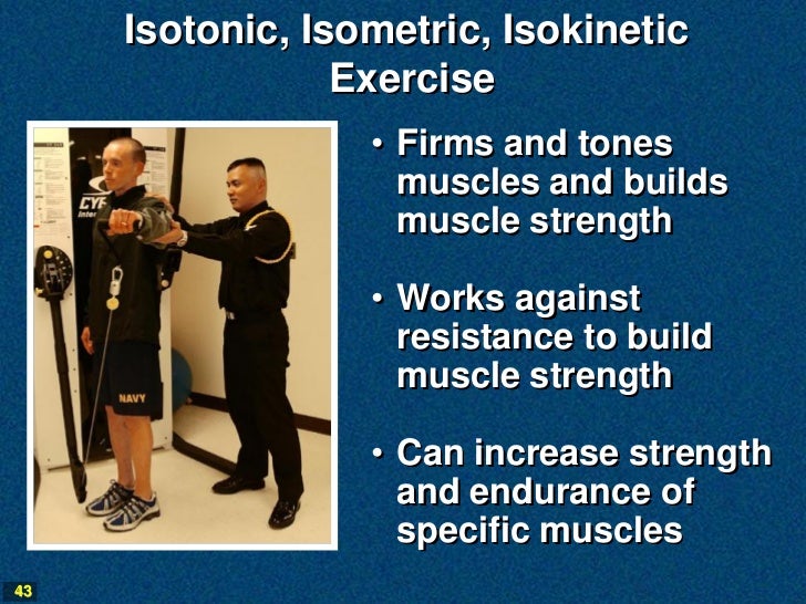 Isokinetic Exercise Examples